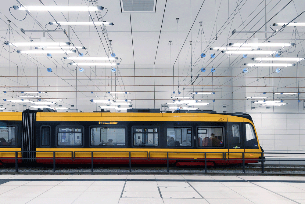 ZUG LED luminaire by NORKA in use at an underground tram station in ...